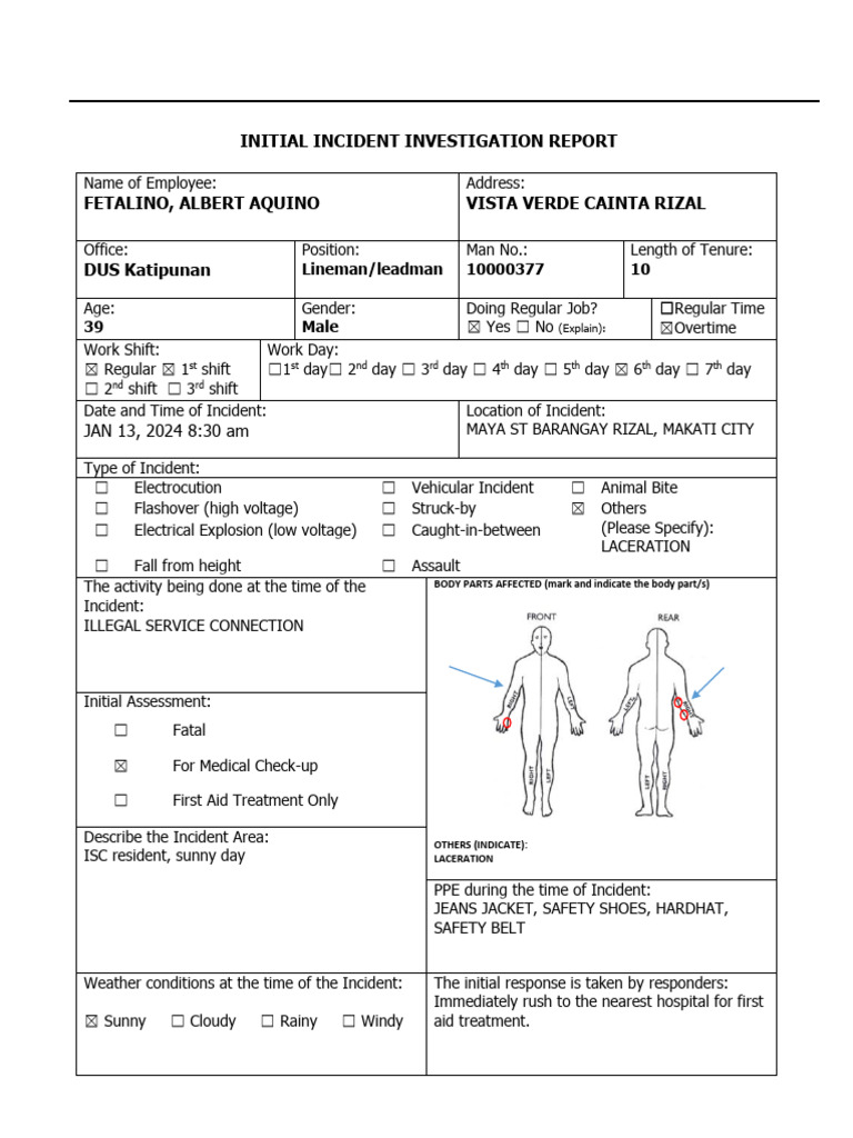 Initial Report - Miescor FETALINO | PDF