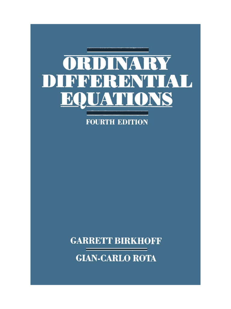 18.034-Garrett Birkhoff, Gian-Carlo Rota Ordinary Differential ...