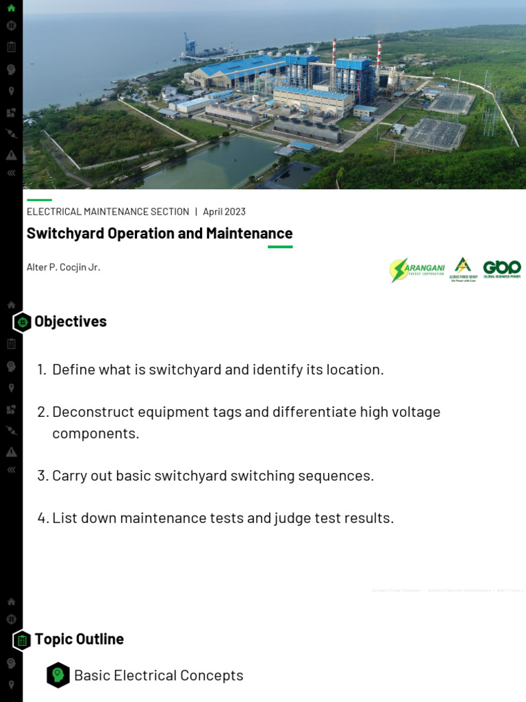Switchyard Operation and Maintenance | PDF | Electrical Substation ...