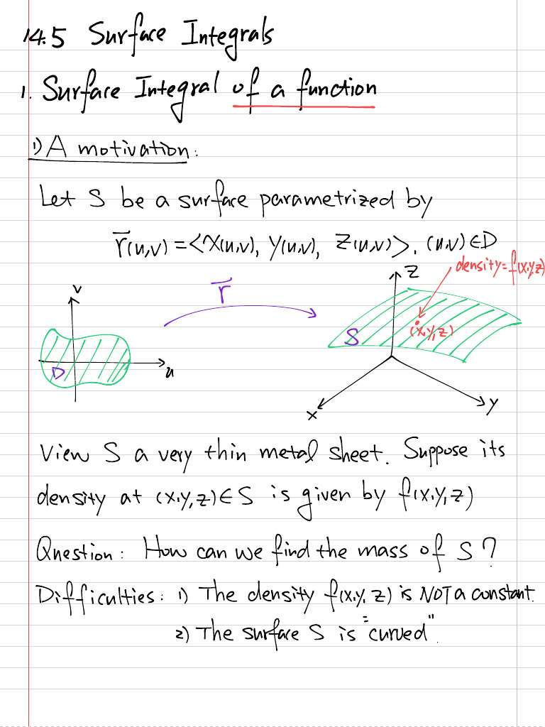 14.5 Surface Integrals | PDF