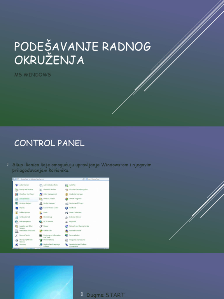 4. Podesavanje okruženja MS WINDOWS | PDF