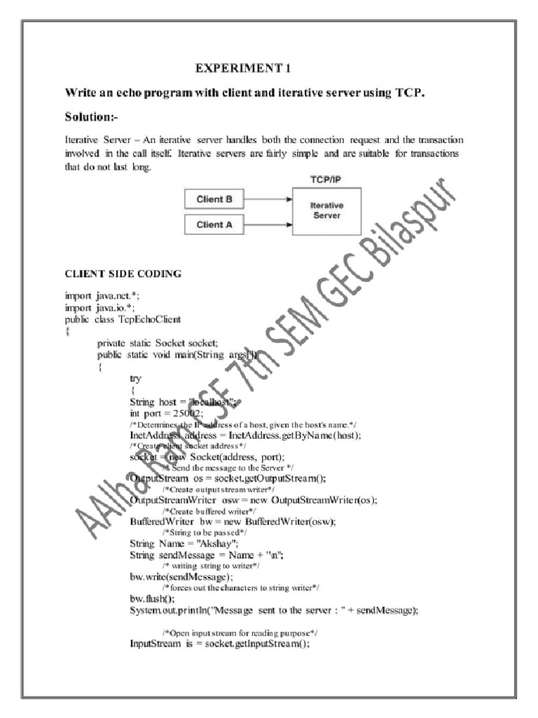 Network Programming Lab 6th 2023 | PDF
