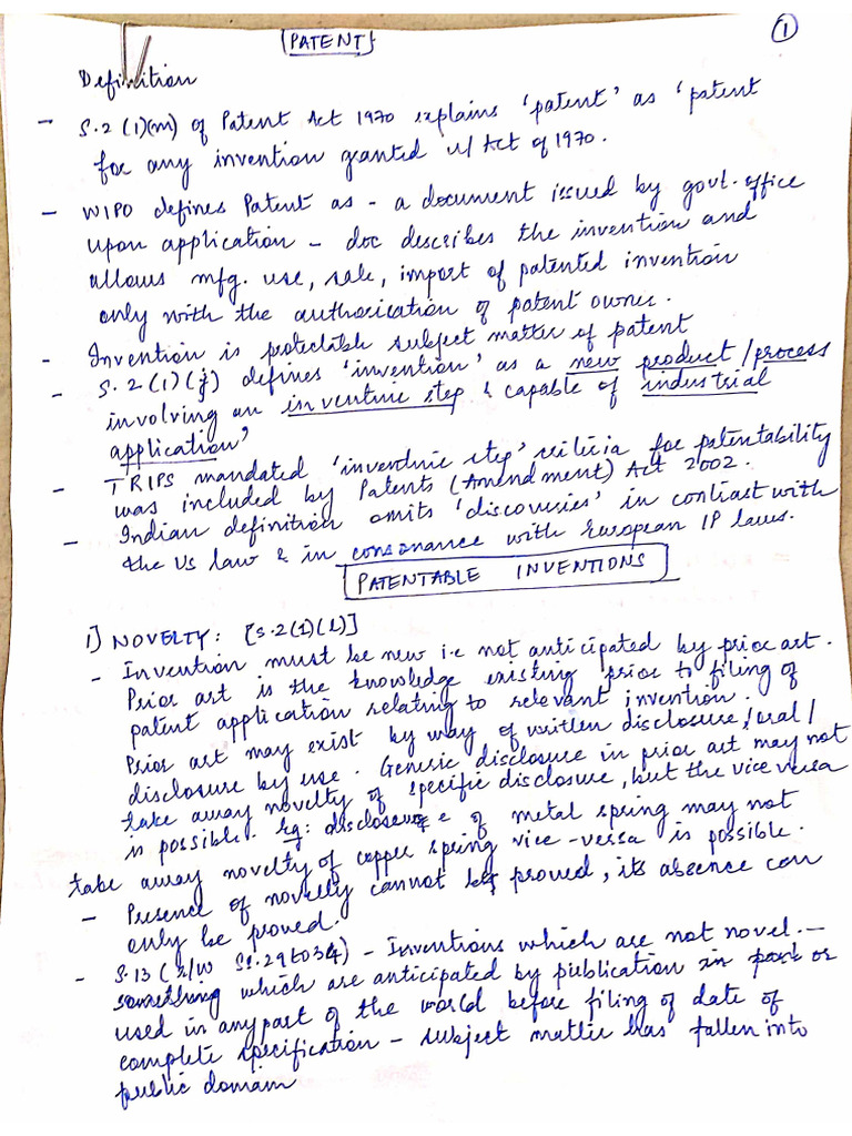 IPR Notes - 240111 - 105818 | PDF