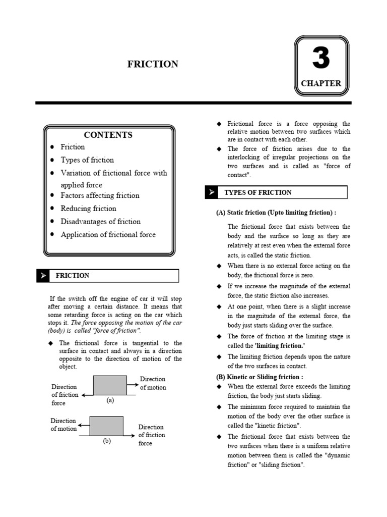 Friction | PDF | Friction | Force