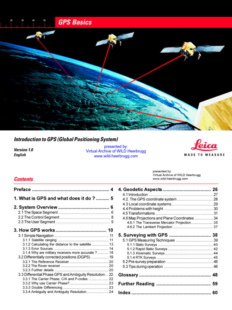 Leica GPS Basics 712164-4.0.0en | PDF | Global Positioning System | Radio