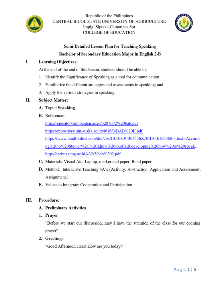 Speaking Cutie | PDF | Lesson Plan | Behavior Modification