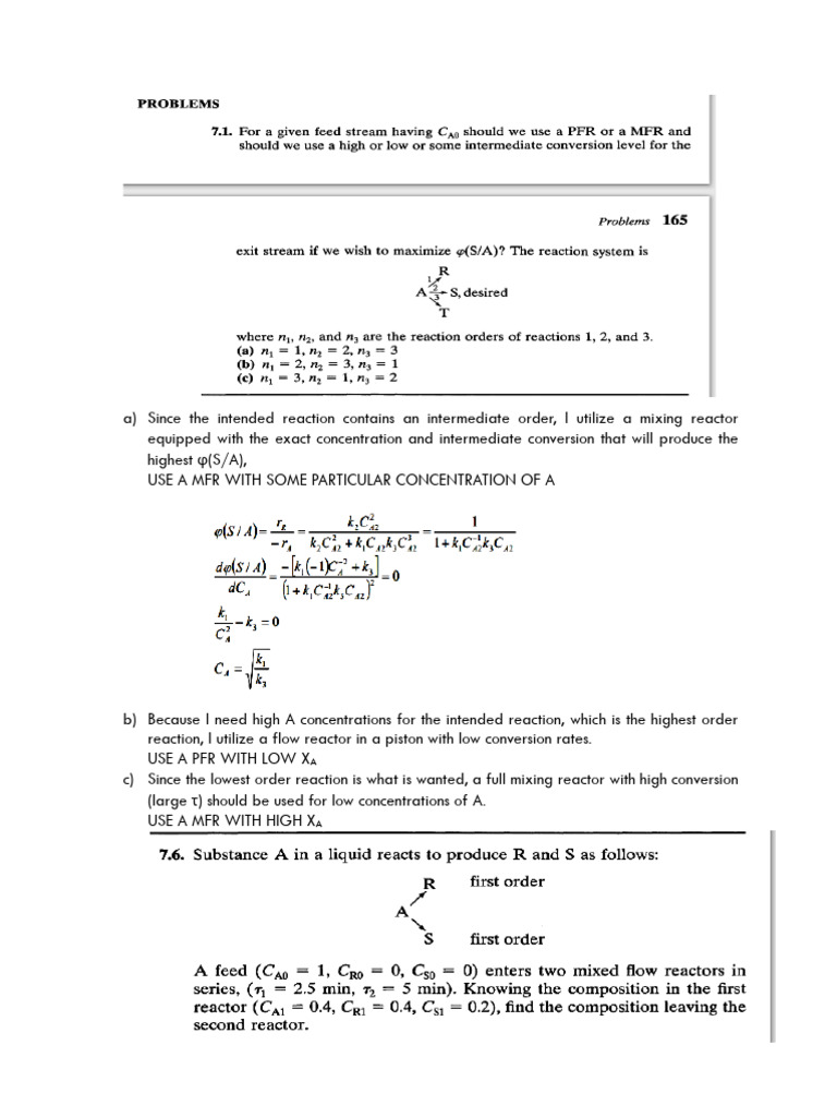 Assignment Chemical Reaction 2024 | PDF