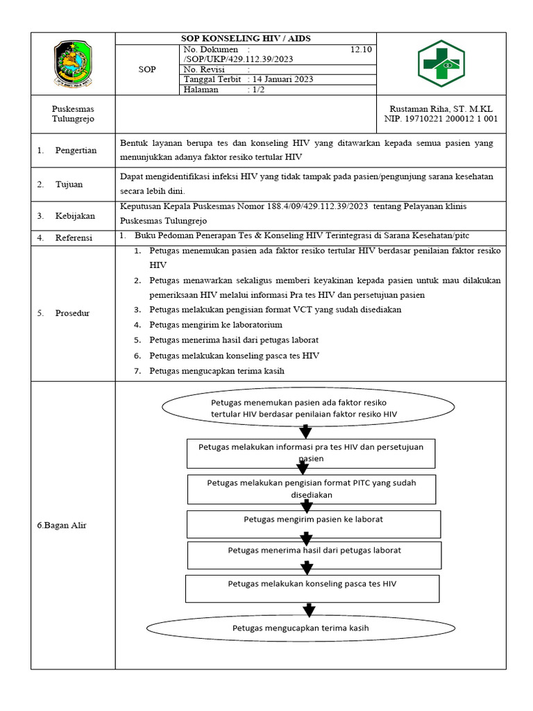 Sop Hiv | PDF | Hukum | Sains & Matematika