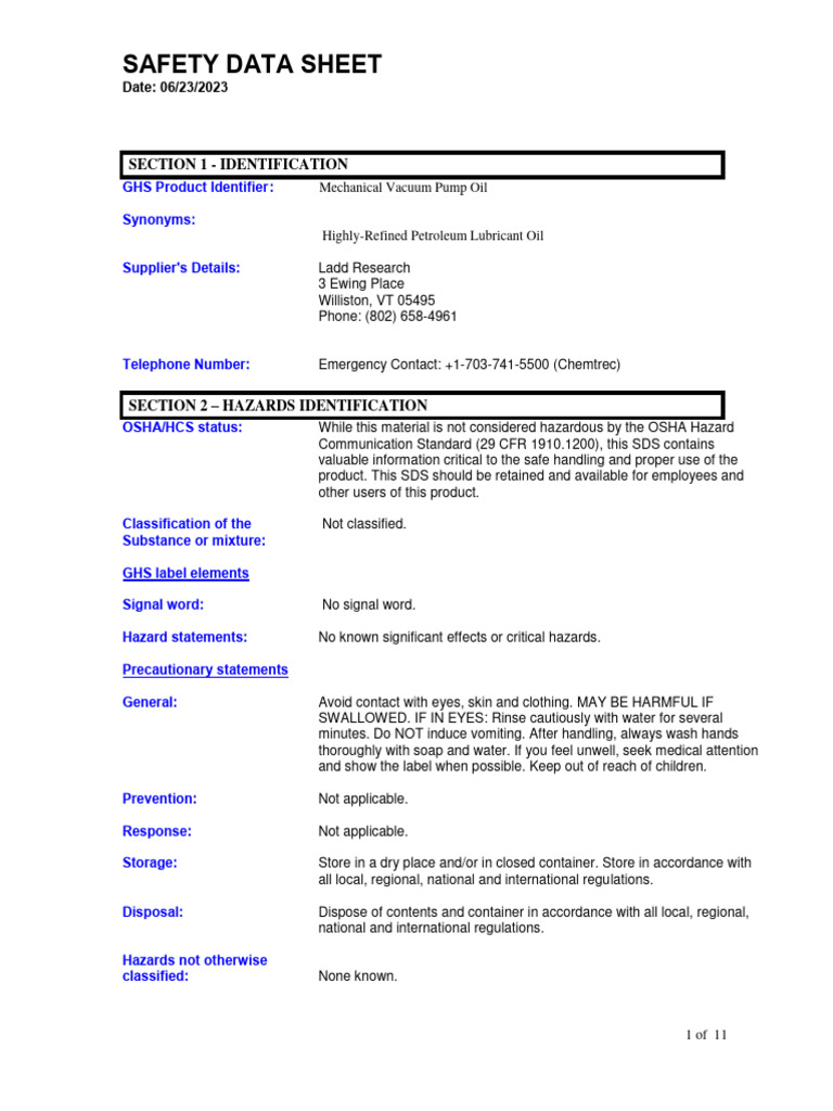 MSDS Data sheets | PDF | Dangerous Goods | Toxicity
