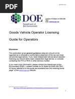 Vosa Operator Licensing Guide | PDF | License | Traffic