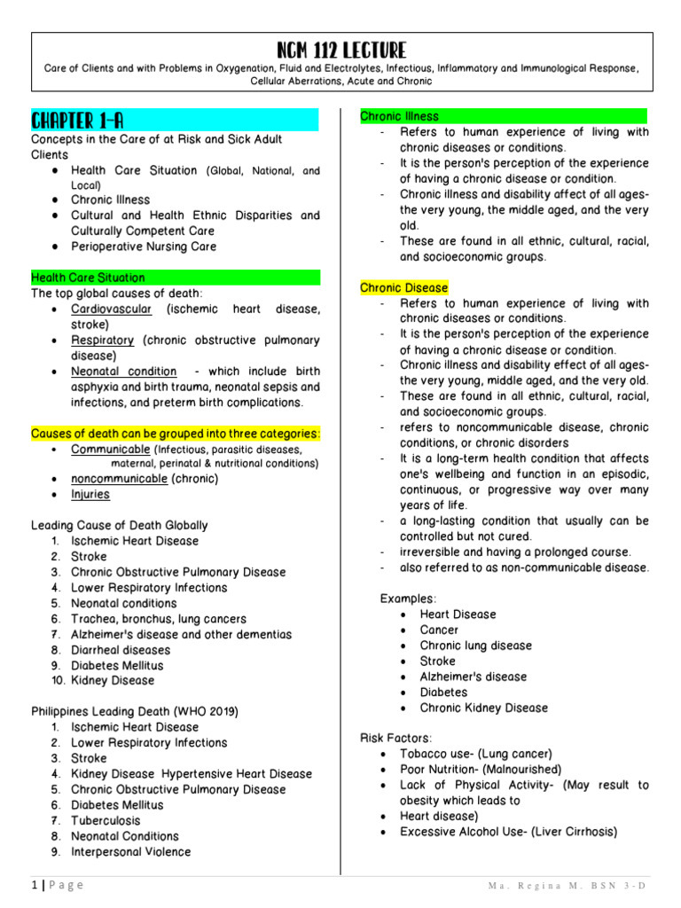 NCM 112 Lecture - Prelim Notes | PDF | Surgery | Anesthesia NCM 112 Lecture - Prelim Notes | PDF | Surgery | Anesthesia