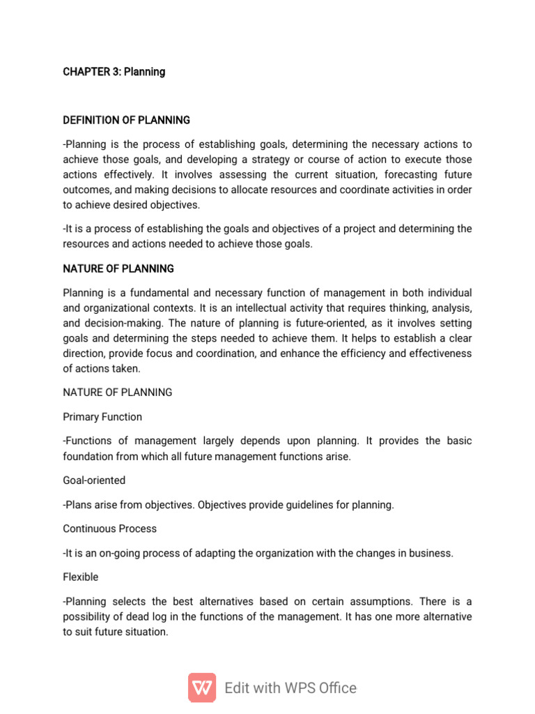 Handout | PDF | Decision Making | Strategic Planning