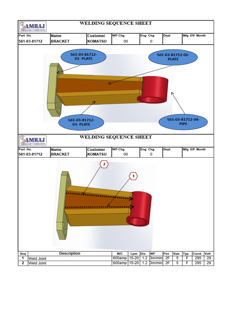 6.Welding Sequence712 | PDF | Mechanical Engineering | Welding