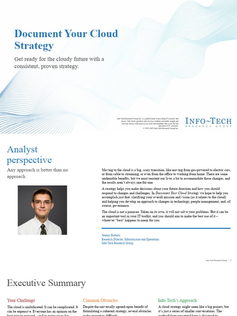 Document Your Cloud Strategy | PDF | Cloud Computing | Software As A Service