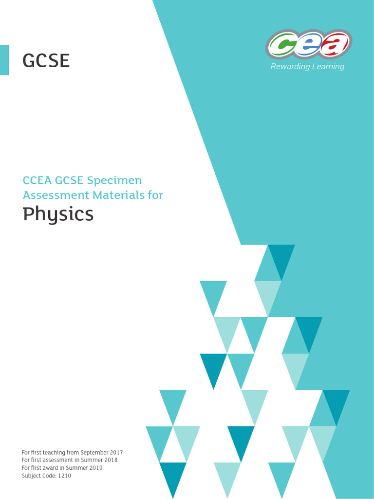 CCEA GCSE Physics Specimen Papers | PDF | Radioactive Decay | Physical ...