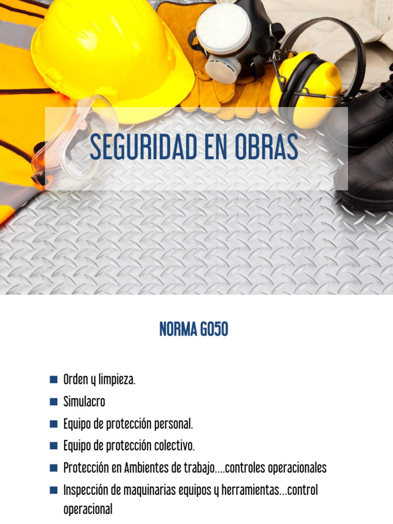 Seguridad en Obras de Construcción | PDF | Valores | Seguridad y salud ...