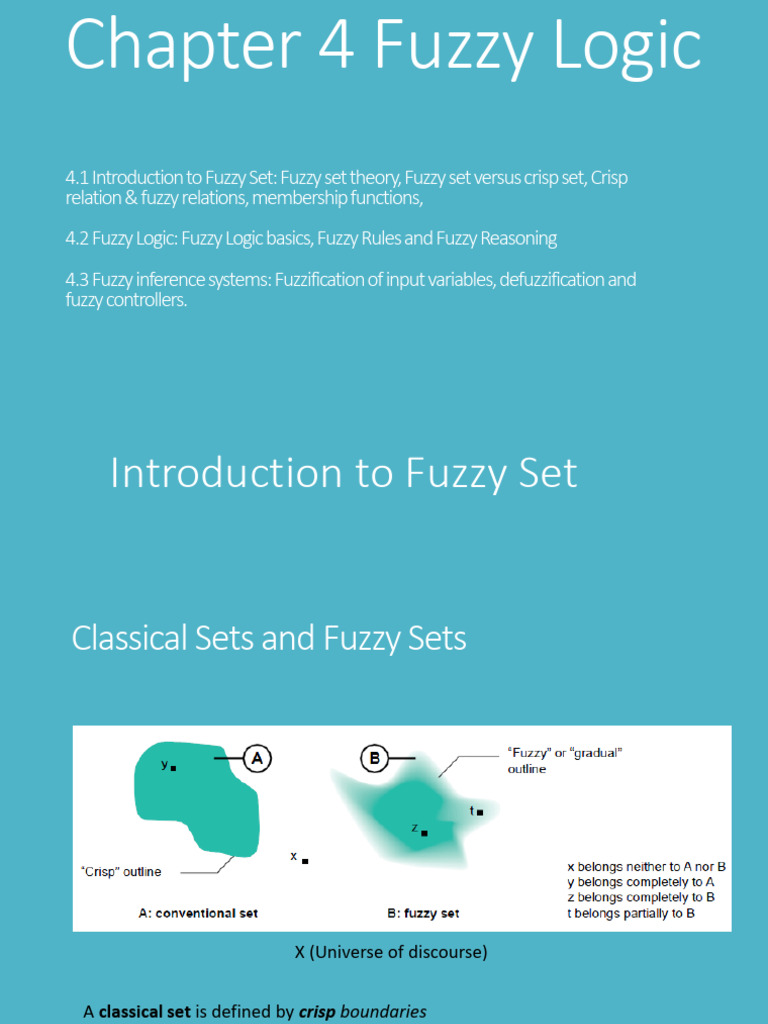 chp 4 Fuzzy Set | PDF | Fuzzy Logic | Set (Mathematics)