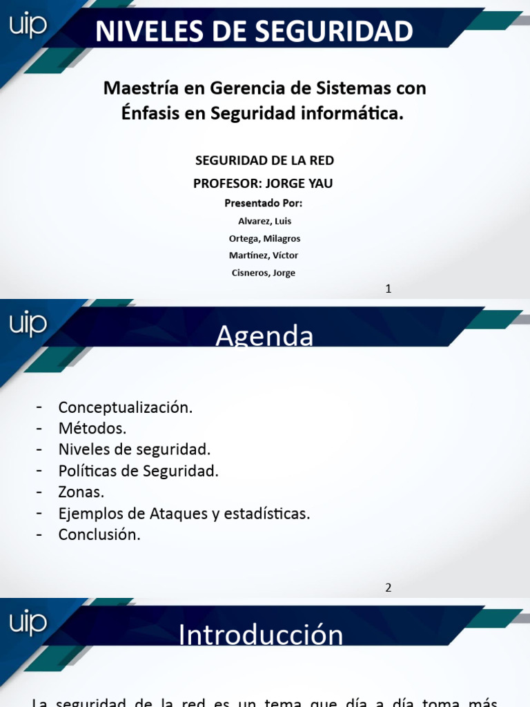Charla 1 - Niveles de Seguridad | PDF | Seguridad | La seguridad informática