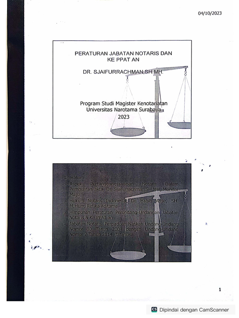 Peraturan Jabatan Notaris Dan Ke PPAT An | PDF