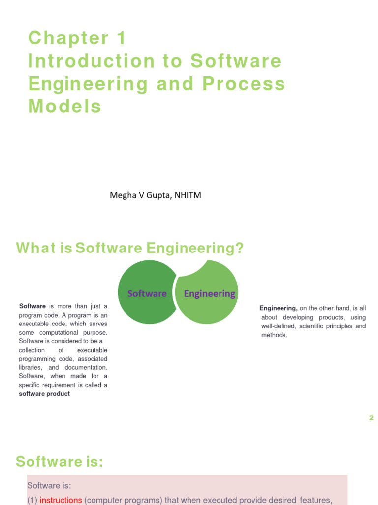 Chapter 1 Introduction To Software Engineering and Process Models | PDF ... Chapter 1 Introduction To Software Engineering and Process Models | PDF ...