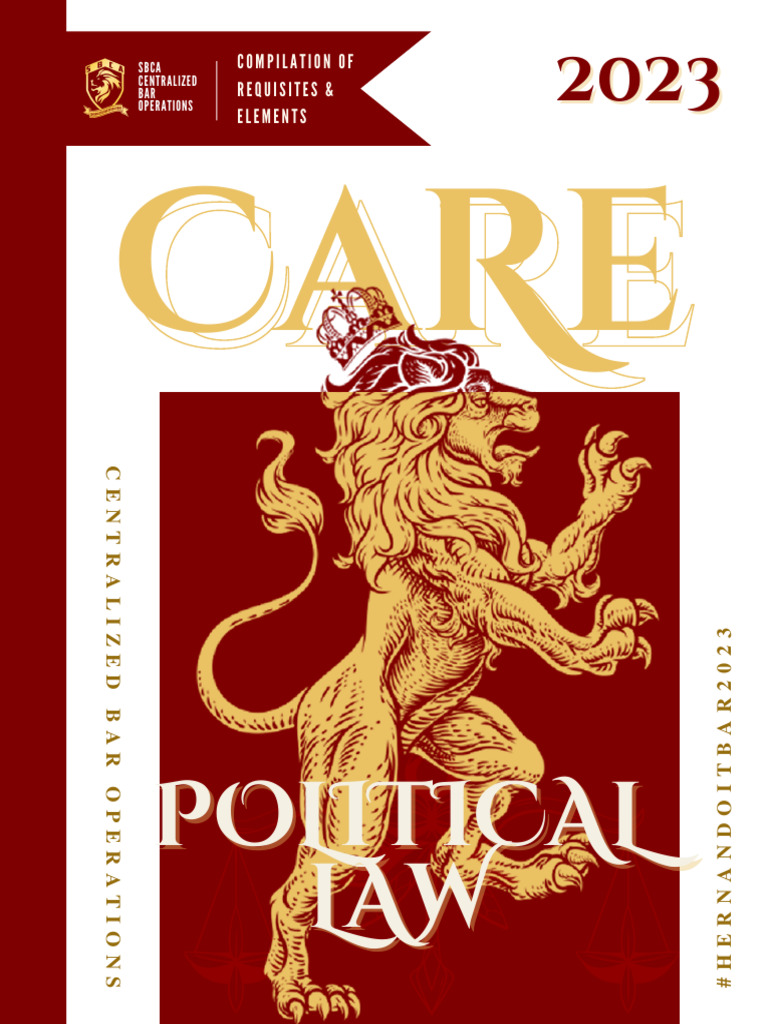 Political Law Care 2023 | PDF | United States Congress | American ...