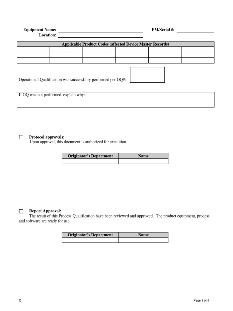 PQ Template | PDF