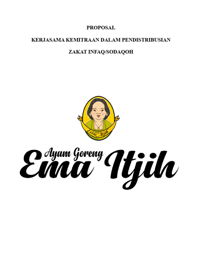 Proposal Infaq&sodaqoh Ema Itjih | PDF | Bisnis | Pengelolaan Keuangan & Uang