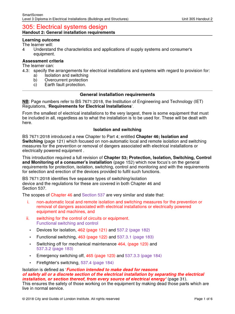 l3 - 305-02 - Handout - Inst Req 2018 | PDF | Materials Science | Physical Quantities