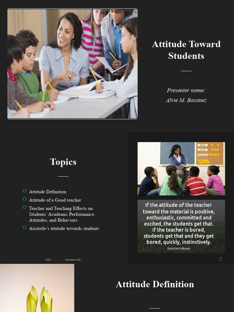 Attitudes Toward Students | PDF | Attitude (Psychology) | Teachers