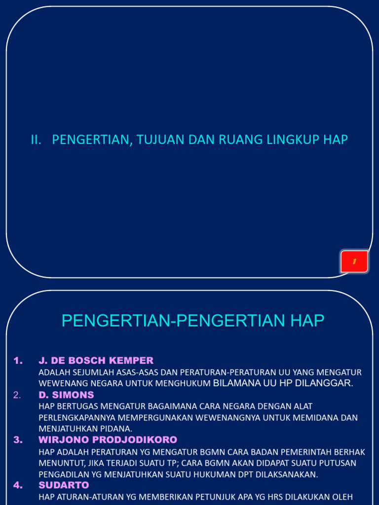 II. Pengertian - Tujuan Dan Ruling Hap | PDF