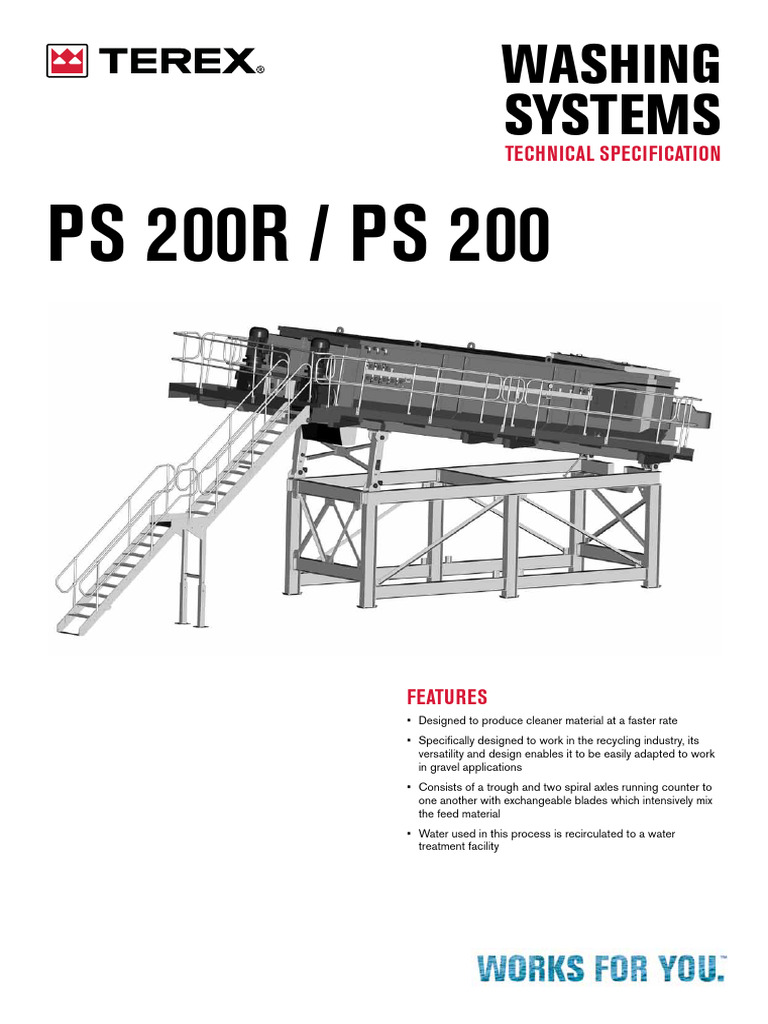 PS 200 R - PS 200 Technical Specification | PDF | Water | Bearing (Mechanical)