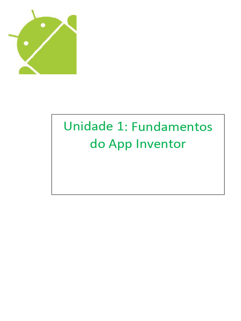 Fundamentos Do APP INVENTOR | PDF | Aplicativo para celular | Android ...