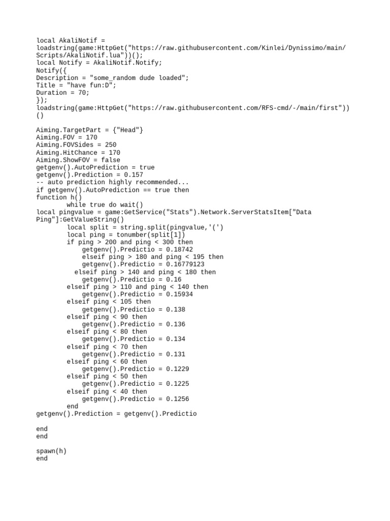Da Hood Silent Aim Script | PDF