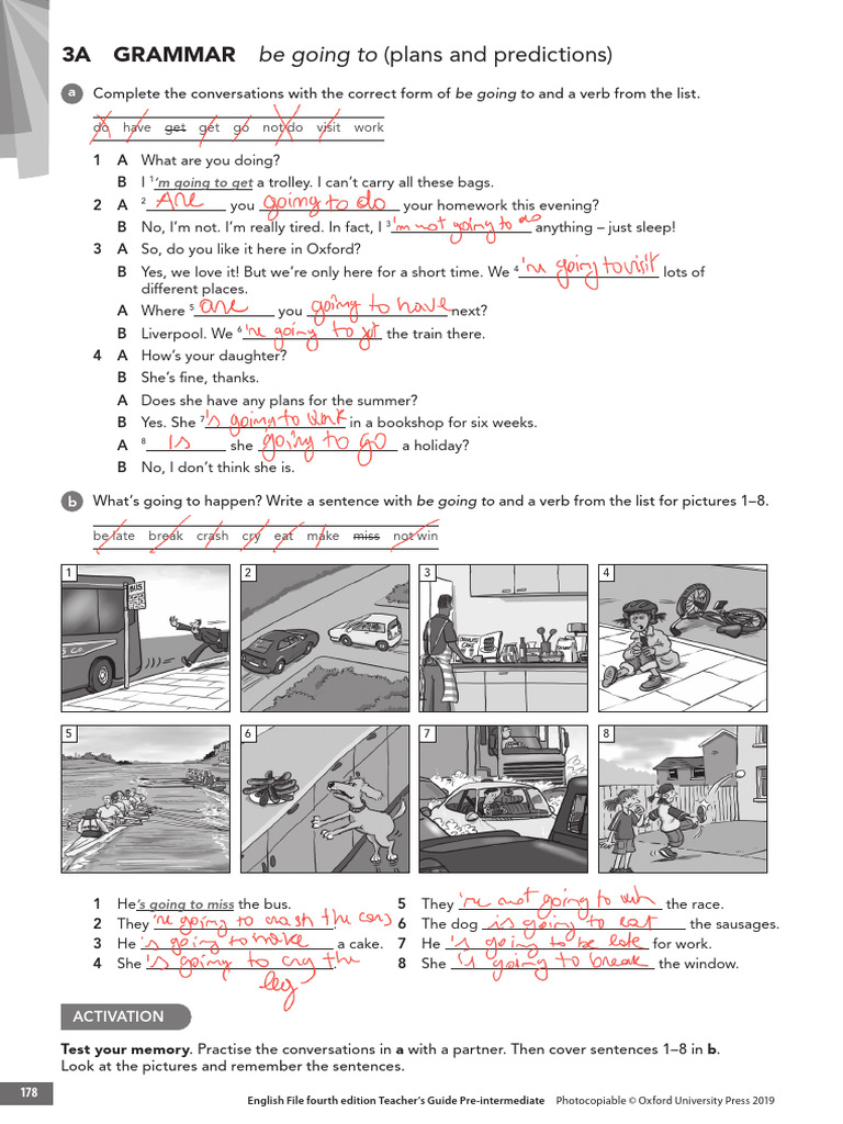 EnglishFile4e Pre-Intermediate TG PCM Grammar 3A | PDF