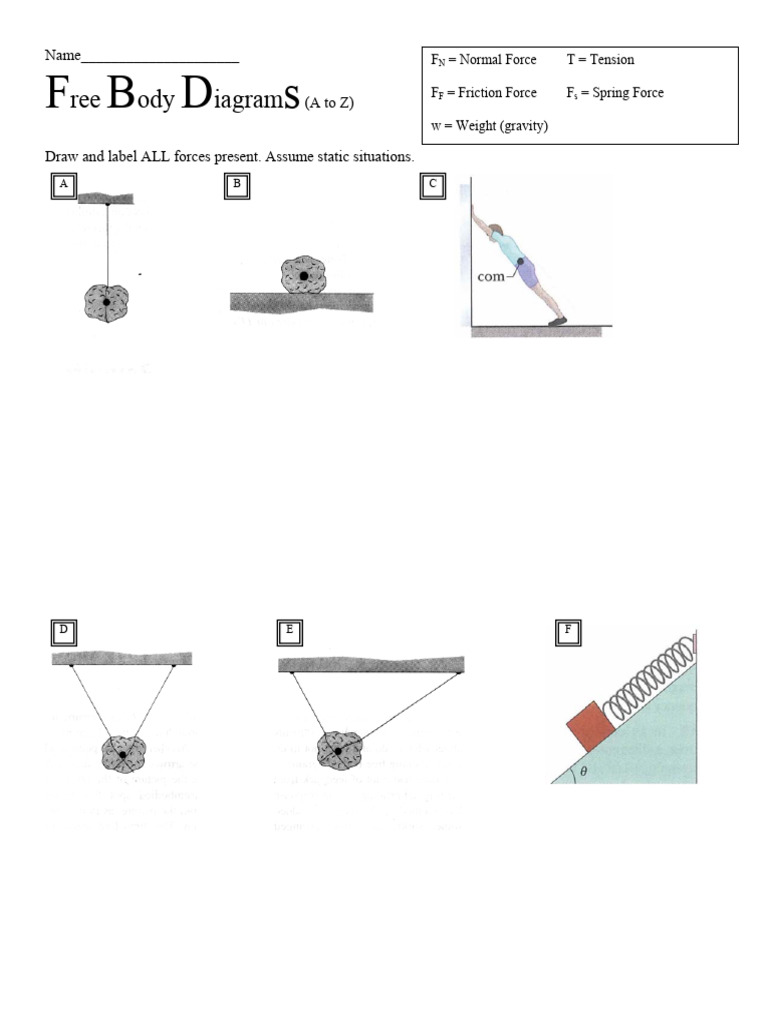 ch4 Newtons Laws WORKSHEETS | PDF | Force | Friction