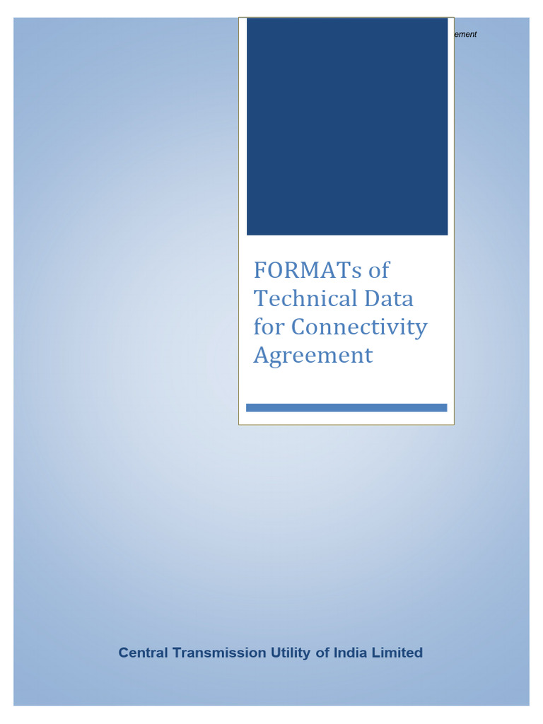 Technical Data Formats for Connectivity | PDF | Power Inverter ...