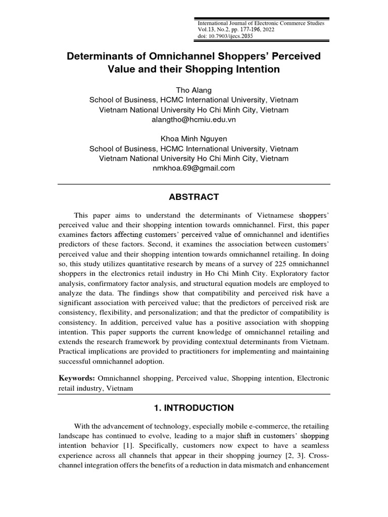 Retail - Perceived Value | PDF | Structural Equation Modeling | Retail