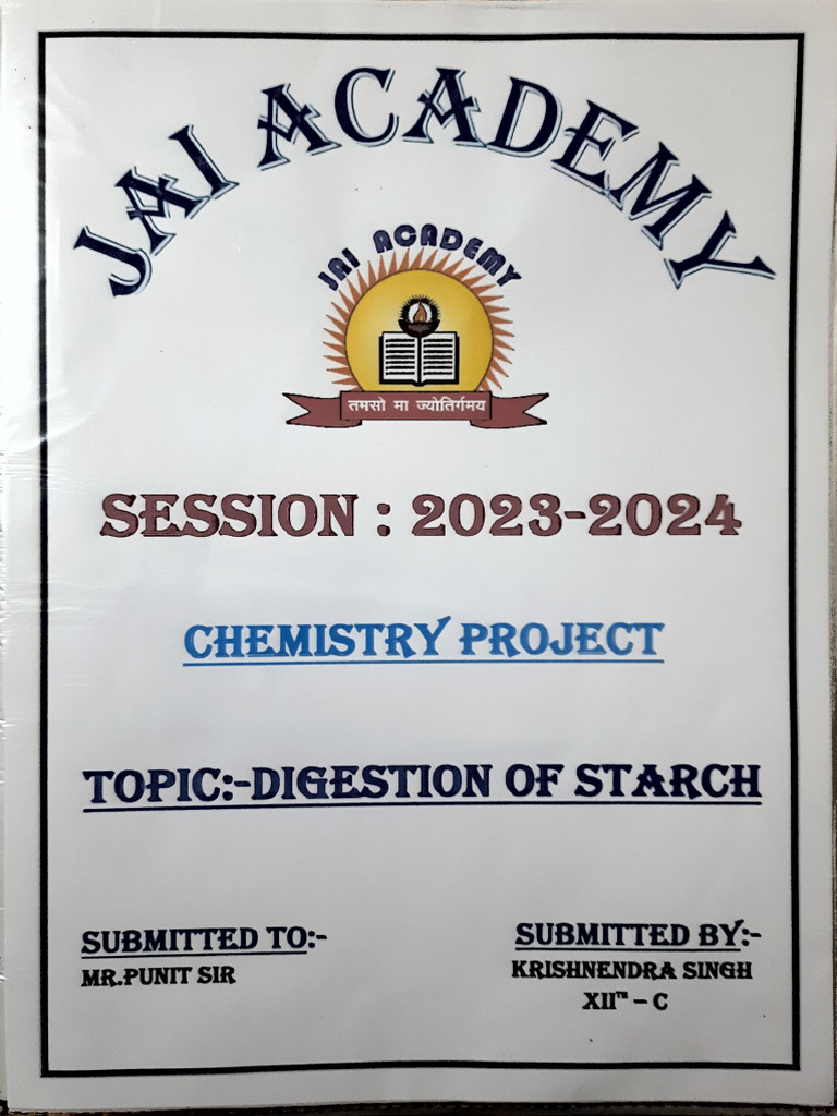 Chemistry Project | PDF