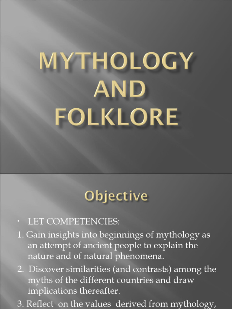 Understanding Mythology and Folklore | PDF | Greek Mythology | Deities