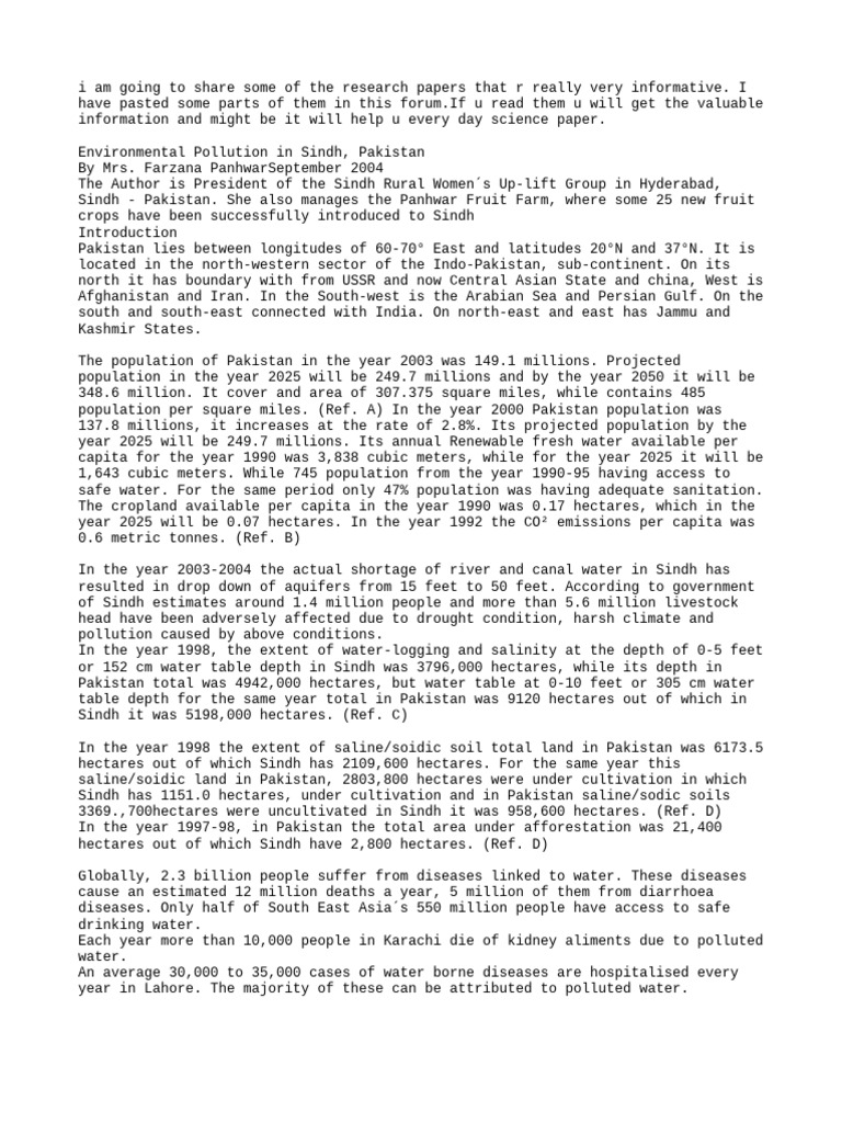 Pollution Research Notes Pdf Air Pollution Particulates