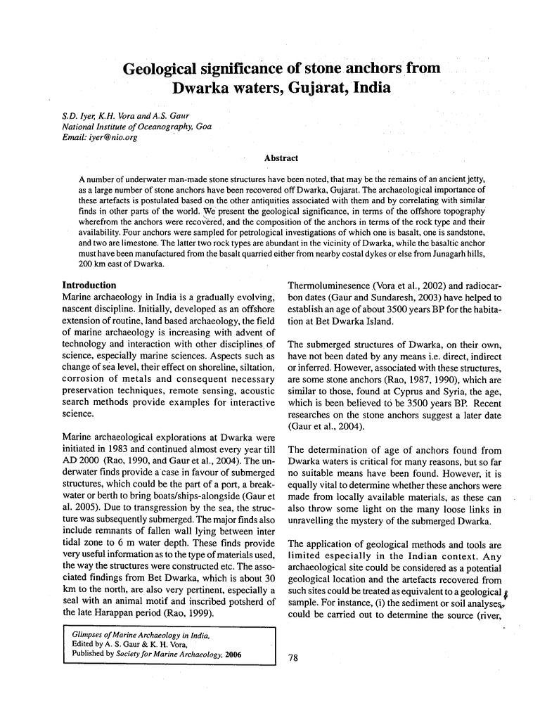7 Indian Conf Mar Archaeol I.O Countries 2005 78 | PDF | Limestone ...
