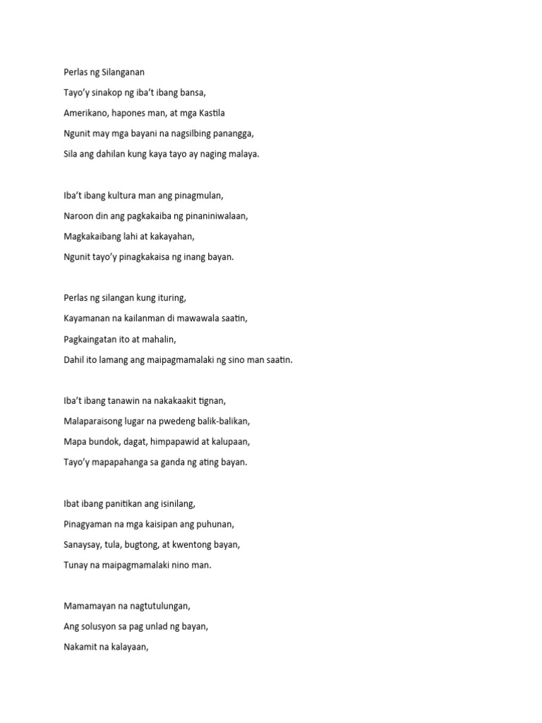 Tula Para Sa Bayan | PDF