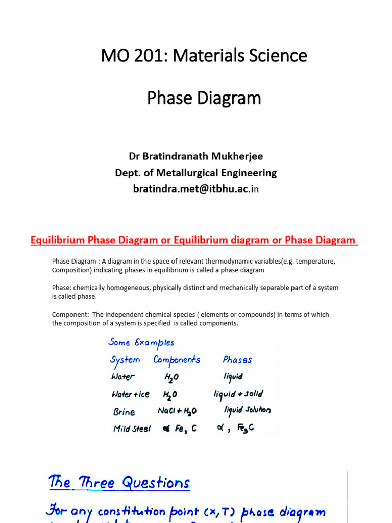MO 201 Phase Diagram | PDF