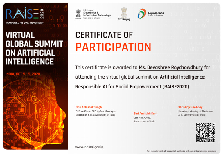 Raise Certificate | PDF