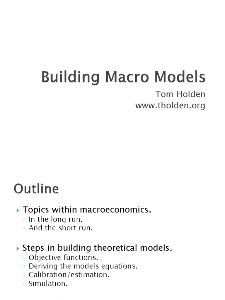 Building Macro Models | PDF | Nominal Rigidity | Business Cycle