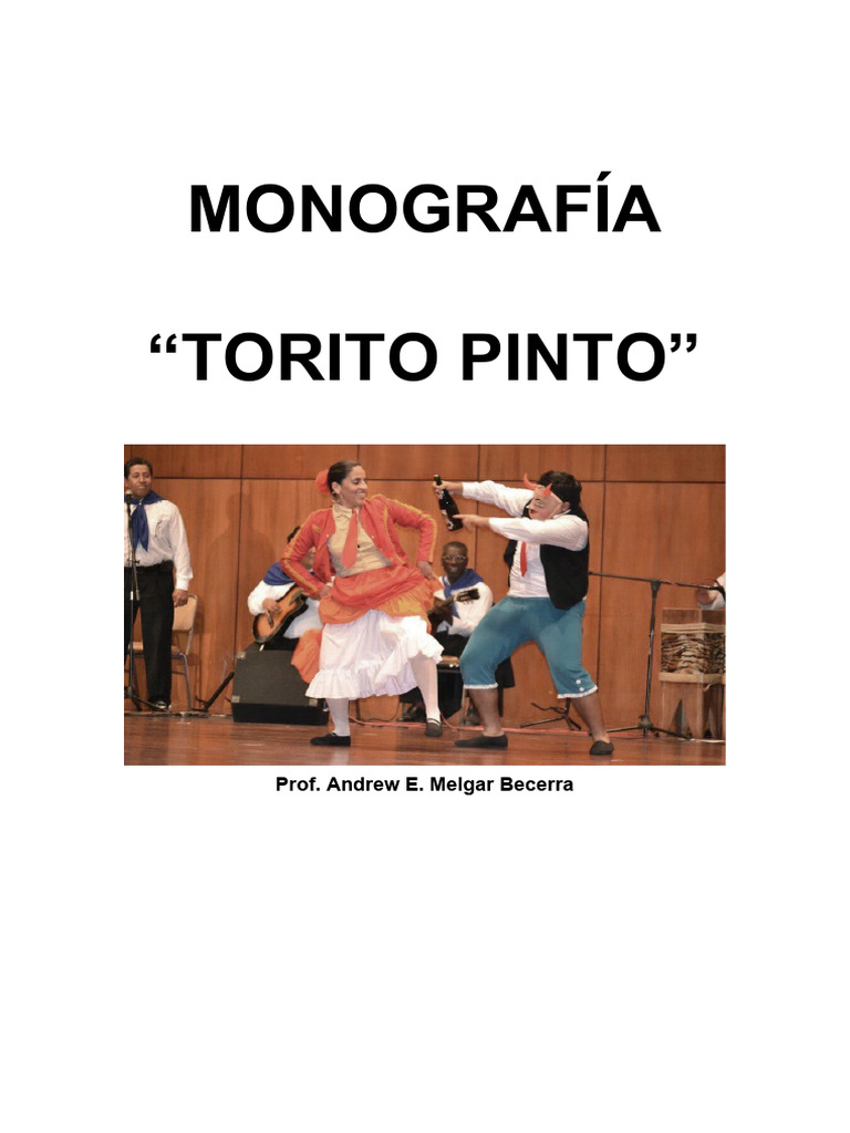 Monografia Torito Pinto | PDF | Bailes | Perú