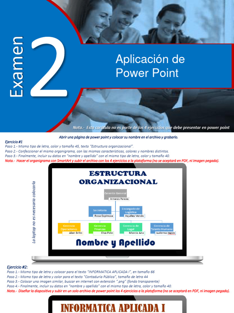 2021 Examen Power Point | PDF | Microsoft PowerPoint | Informática