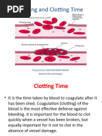 Bleeding time & clotting time | PDF