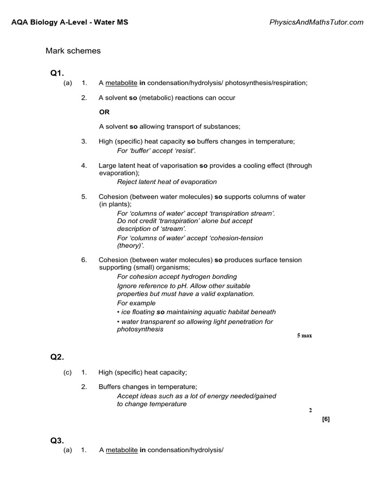 1.7 Water MS | PDF | Water | Chemical Reactions