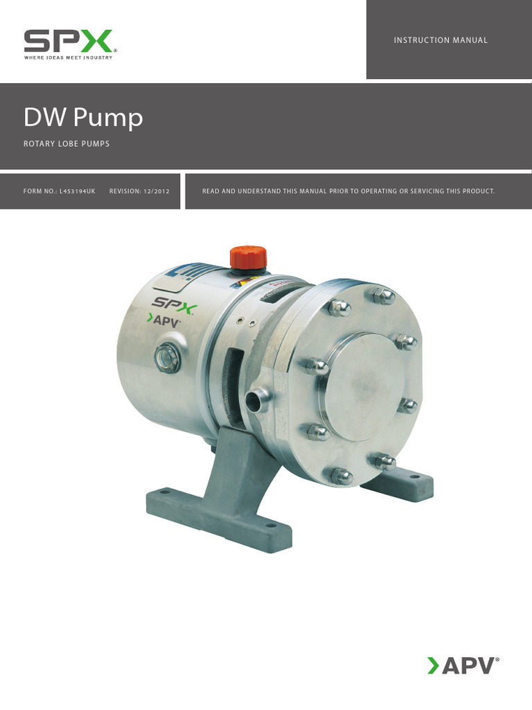 APV Pumps - PD | PDF | Pump | Valve